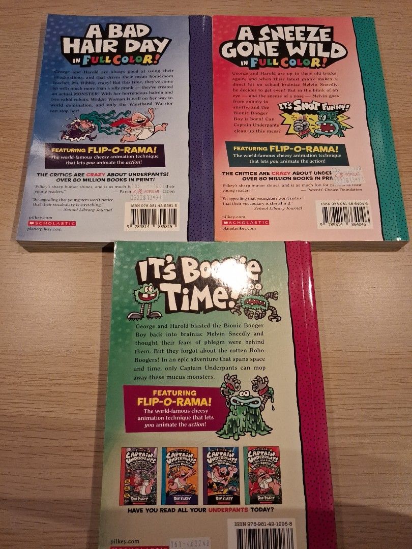 Captain Underpants Books by Dav Pilkey, Hobbies & Toys, Books ...