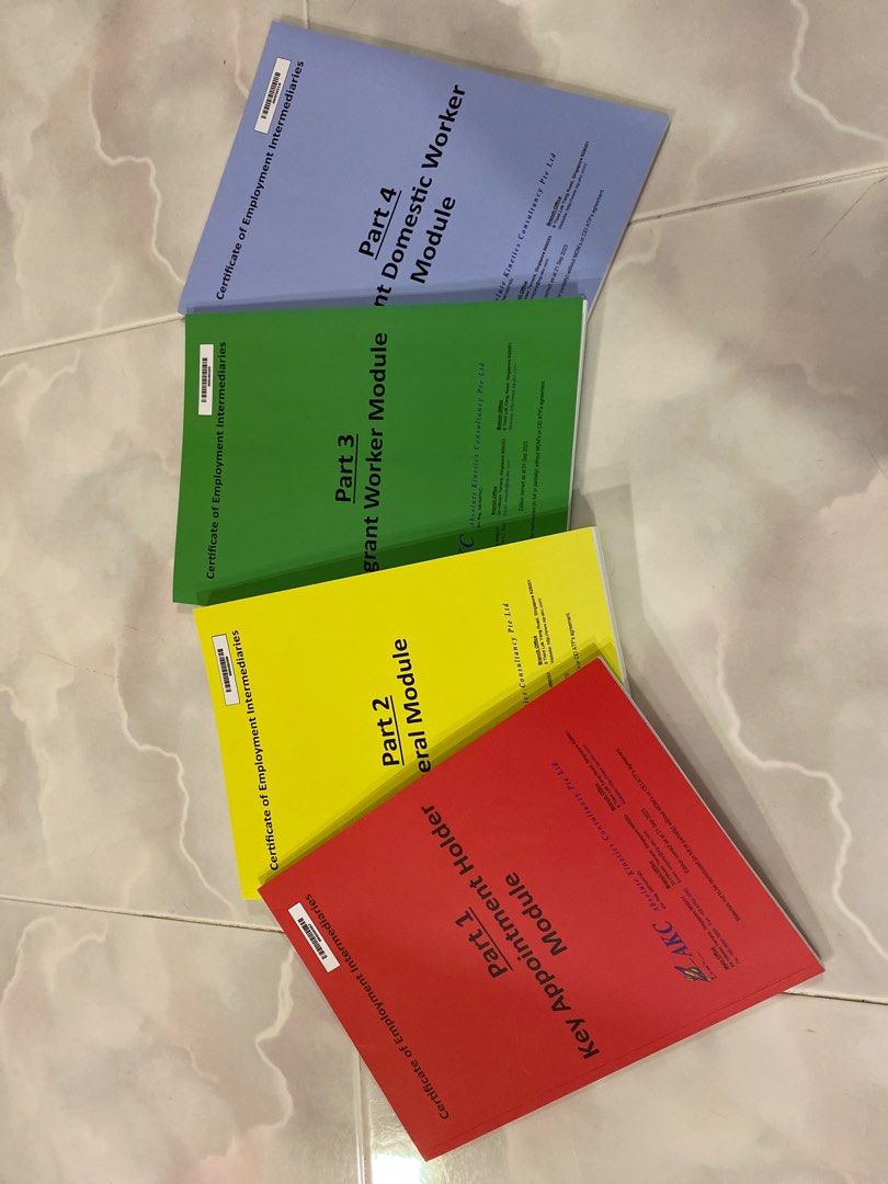 Certificate of Employment Intermediaries Training Modules, Hobbies ...