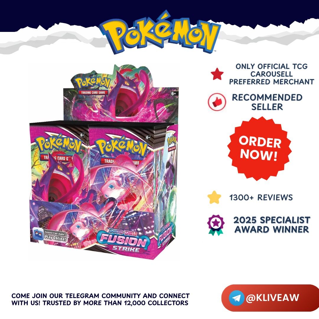 ⭐CHEAP⭐Pokemon Fusion Strike booster box ⭐ Sword and shield BB, Hobbies ...