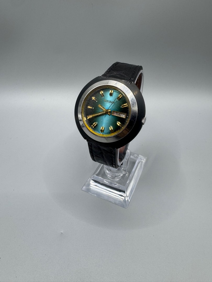Citizen UFO Rare Dial 1970 Vintage automatic Teal Dial, Men's Fashion ...
