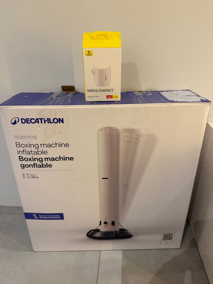 Decathlon DOMYOS Inflatable Boxing Machine, Sports Equipment, Exercise ...