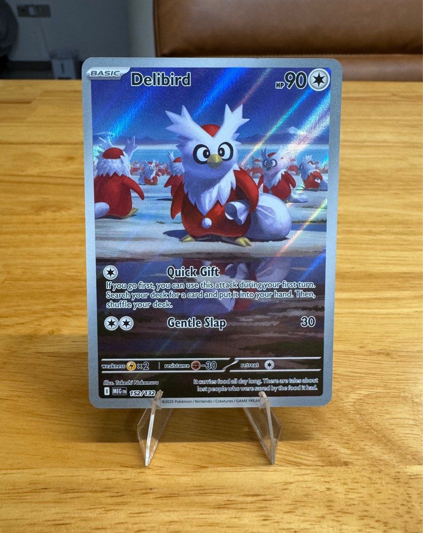 Delibird IR 152/132 - Pokémon TCG Card English ME01 Mega Evolution ...
