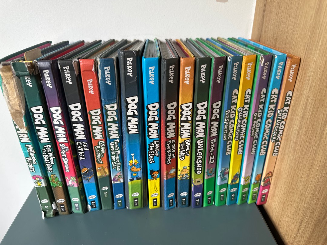 Dog Man & Cat Kid Comic Club Books by Dav Pilkey, Hobbies & Toys, Books ...