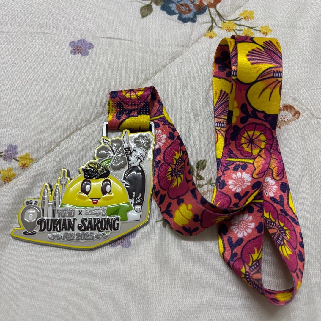 Durian Sarong Run 2025 Finisher Medal, Sports Equipment, Other Sports ...