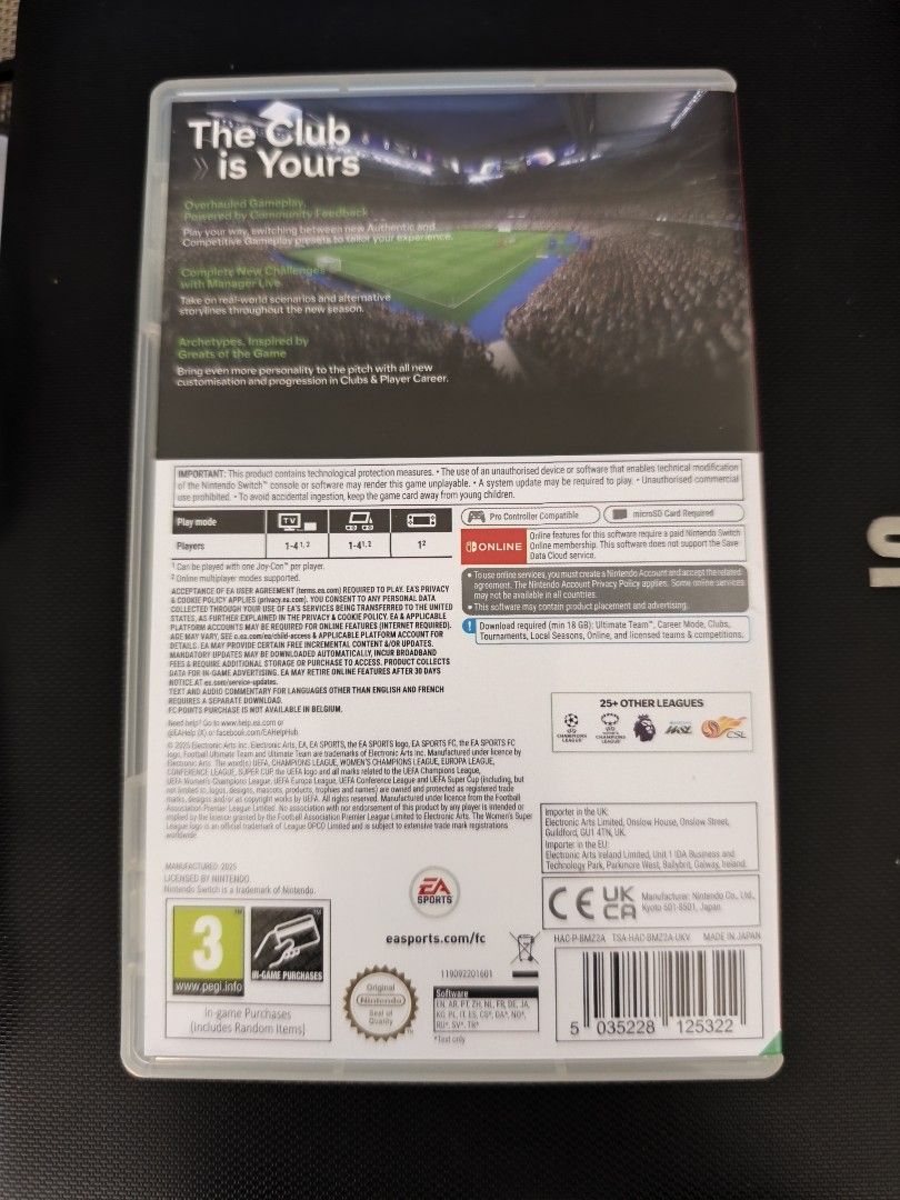 EA Sports FC 26 - Nintendo Switch, Video Gaming, Video Games, Nintendo ...
