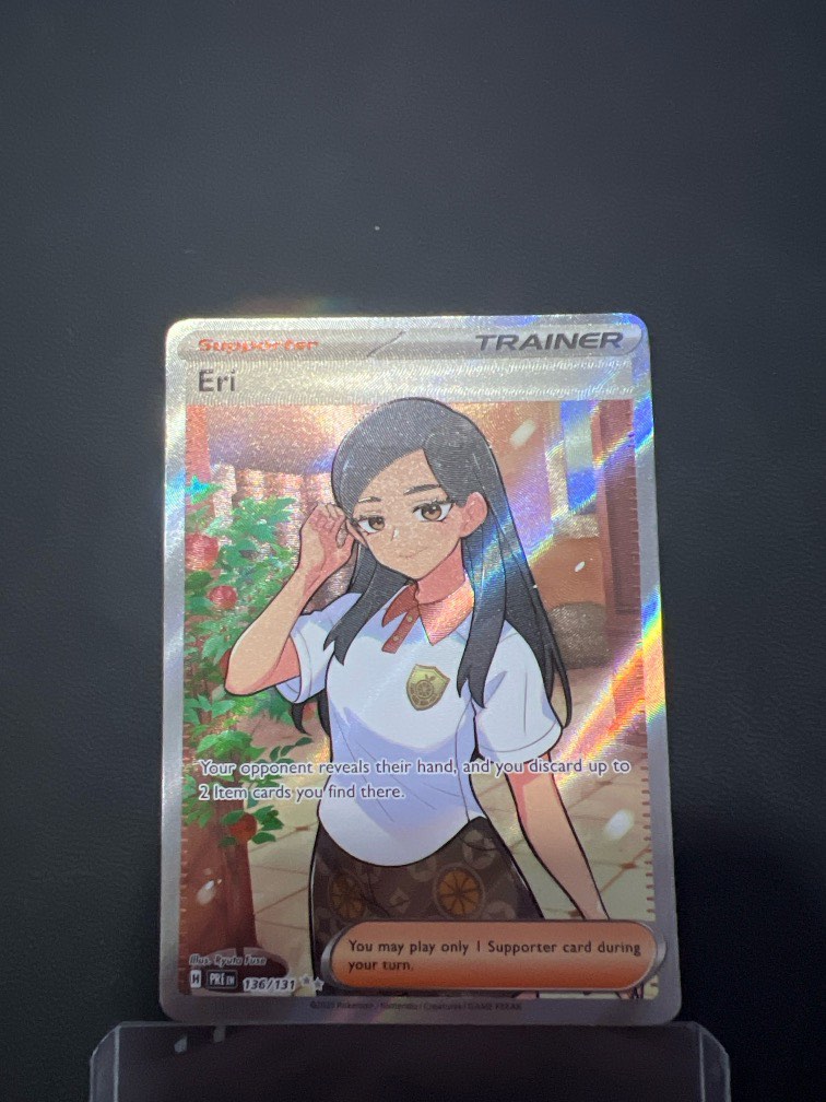 Eri 136/131 Prismatic Evolutions Holo Ultra Rare Pokemon TCG Full Art ...