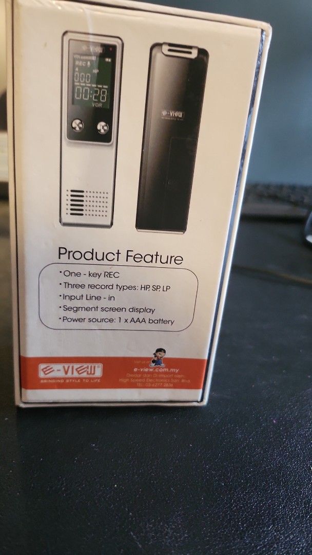E-View DVR-07 Digital Voice Recorder, Audio, Voice Recorders on Carousell