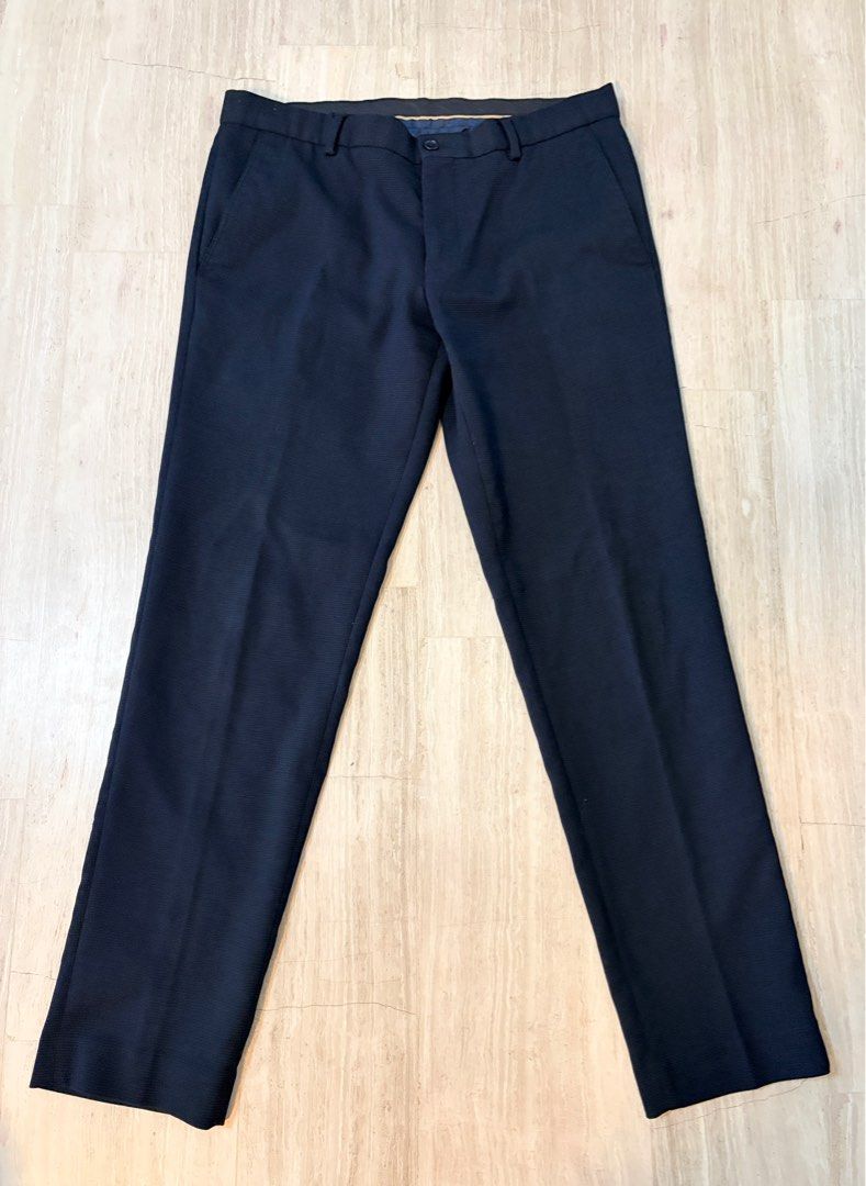Men-Ferraggus dark Navy Blue (like black color) Trousers - Size 33, Men ...