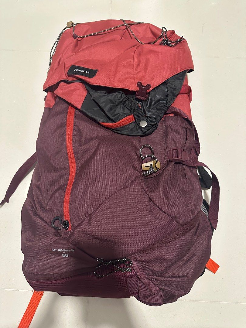 Forclaz MT100 Easyfit 50L Backpack, Women's Fashion, Bags & Wallets ...