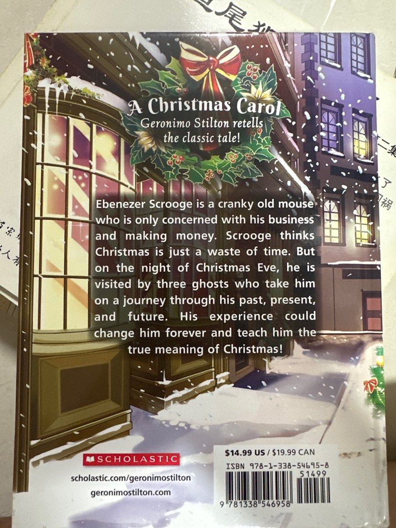 Geronimo Stilton A Christmas Carol Book, Hobbies & Toys, Books ...