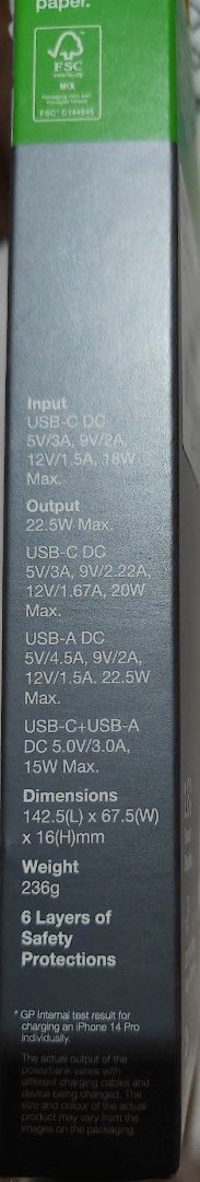 GP USB-C PD 3-Port Powerbank 10000mAh, Mobile Phones & Gadgets, Mobile ...