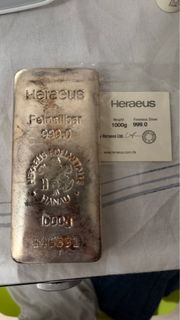 1 KG Heraeus Silver, Hobbies & Toys, Memorabilia & Collectibles ...