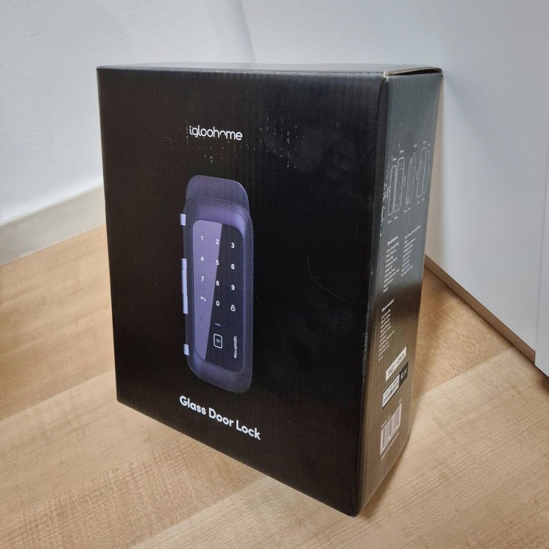 Igloohome Glass Door Lock, Furniture & Home Living, Security & Locks ...