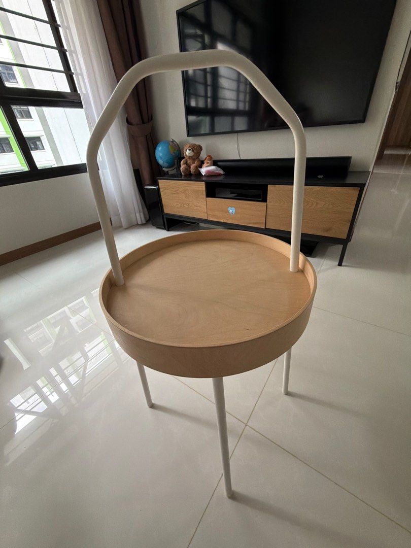 IKEA Side Table with Handle, Furniture & Home Living, Furniture, Tables ...