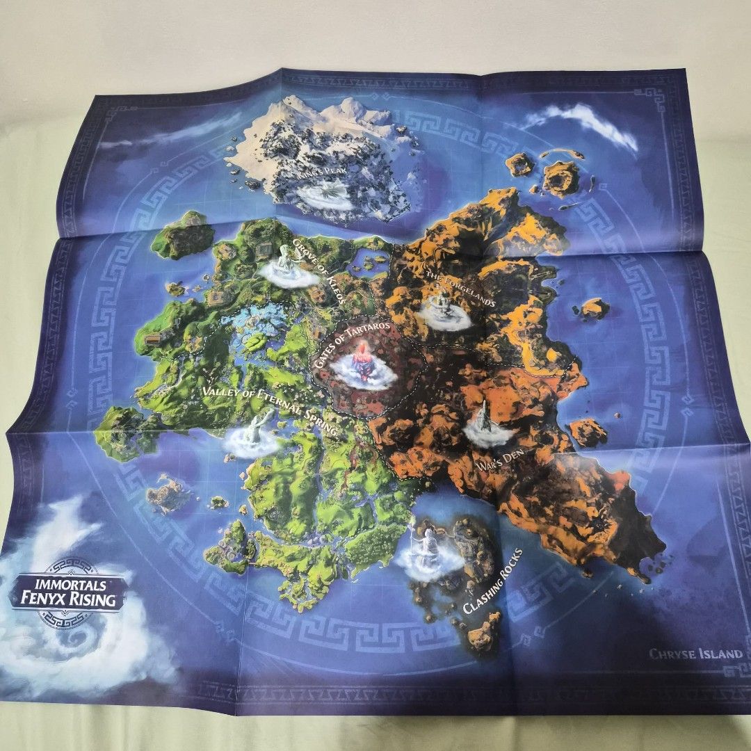 Immortals Fenyx Rising (map poster included), Video Gaming, Video Games ...