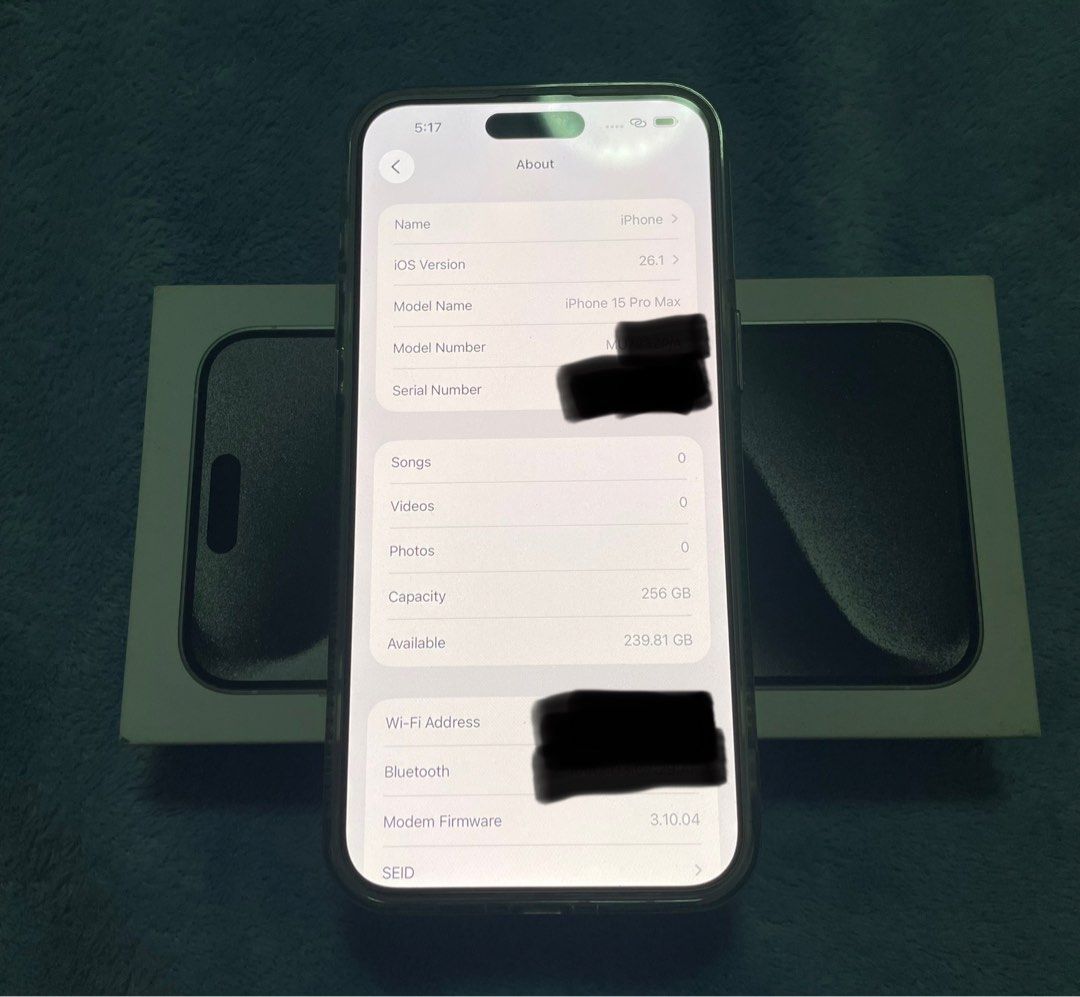 iPhone 15 Pro Max White Titanium 256GB, Mobile Phones & Gadgets, Mobile ...