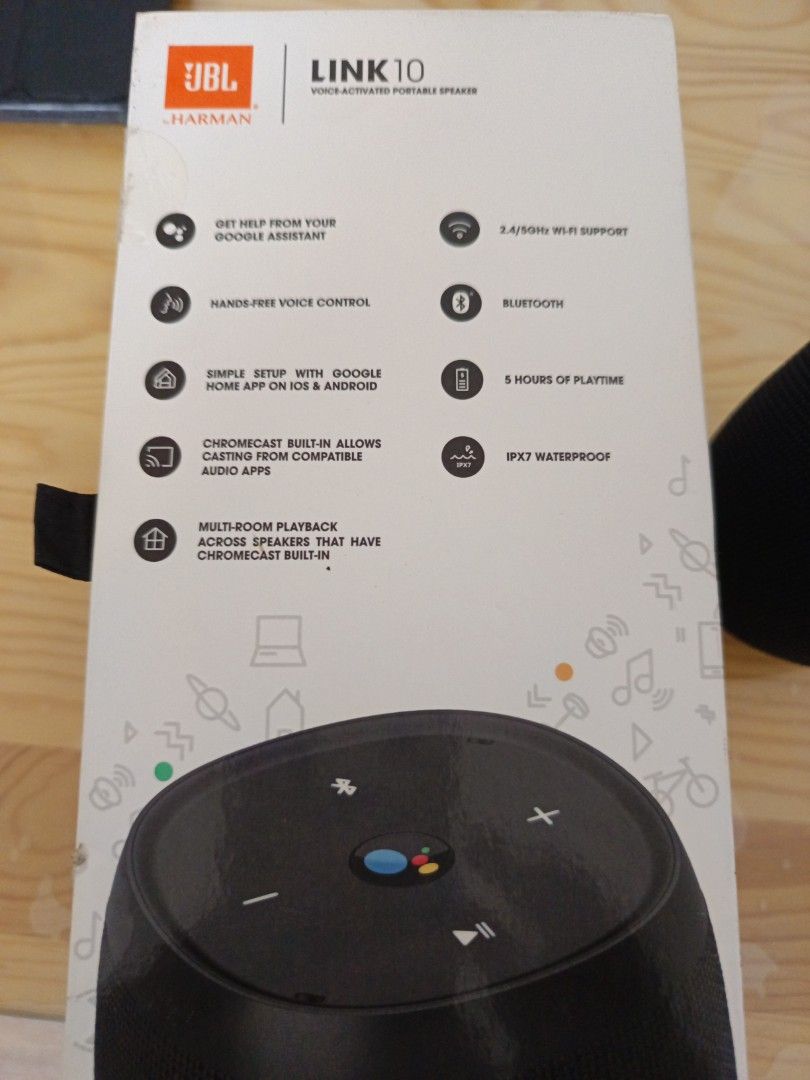 JBL Link 10 Voice-Activated Portable Speaker, Audio, Soundbars ...