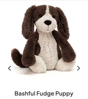 Jellycat Bashful and Cream Puppy, Hobbies & Toys, Toys & Games on Carousell