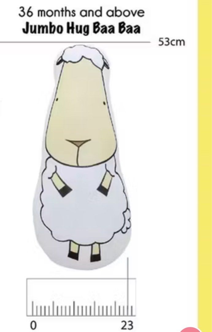 JUMBO Baa baa sheepz Hug Buddy, Babies & Kids, Baby Nursery & Kids ...