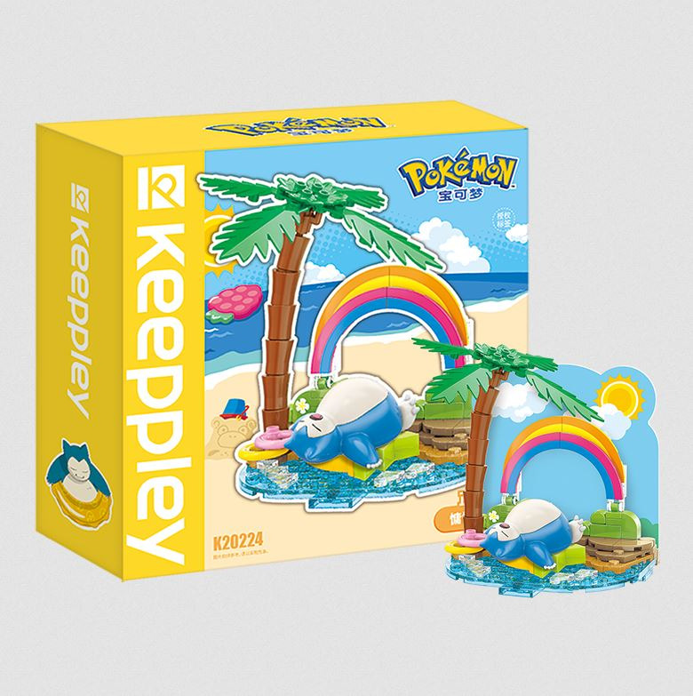 Keepley Pokemon Snorlax Beach Building Block Set, Hobbies & Toys, Toys ...