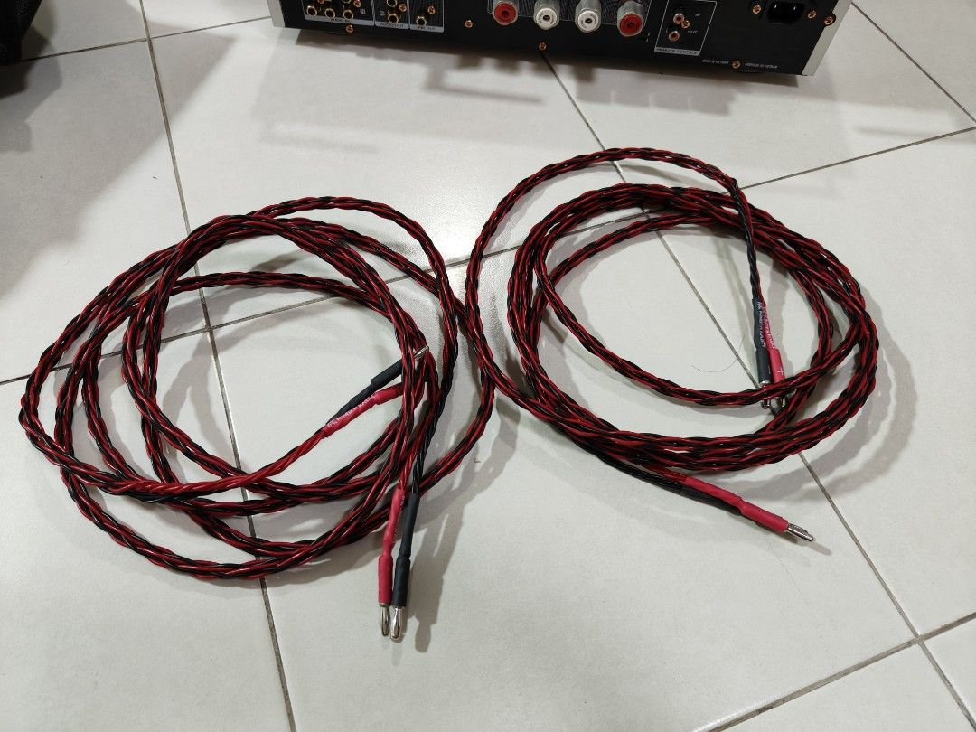 Kimber Kable Speaker Cables with Banana Plugs 3m, Audio, Other Audio ...