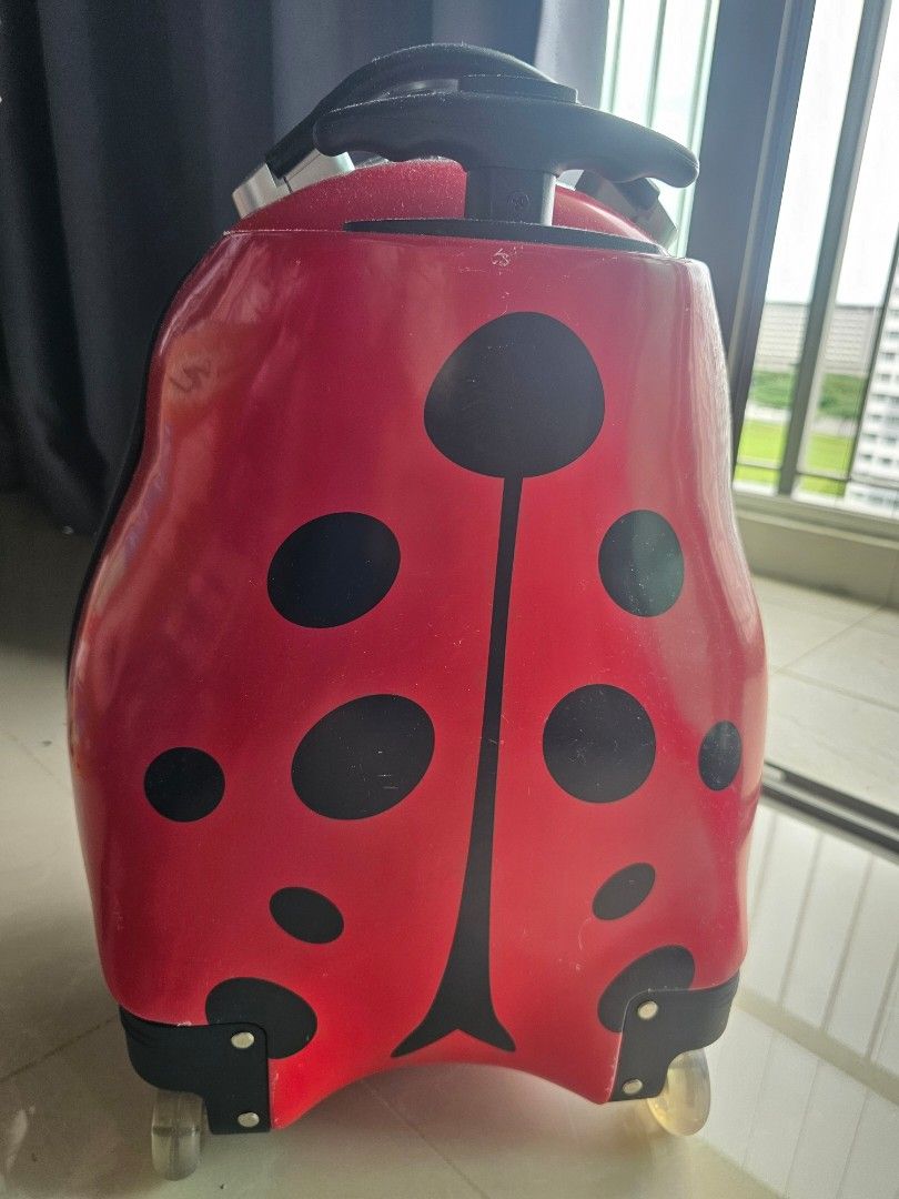 Ladybug Kids' Rolling Suitcase, Hobbies & Toys, Travel, Luggage on ...