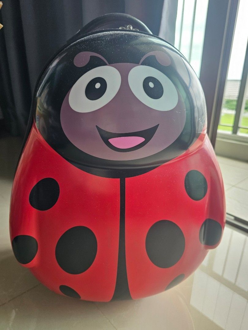 Ladybug Kids' Rolling Suitcase, Hobbies & Toys, Travel, Luggage on ...