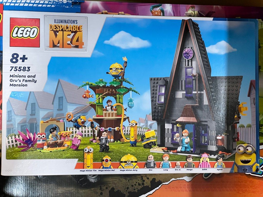 LEGO Despicable Me 4 Minions and Gru's Family Mansion 75583, Hobbies ...
