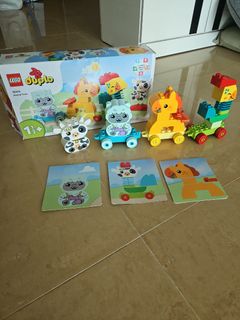LEGO Duplo 10412 Animal Train Set, Babies & Kids, Infant Playtime on ...