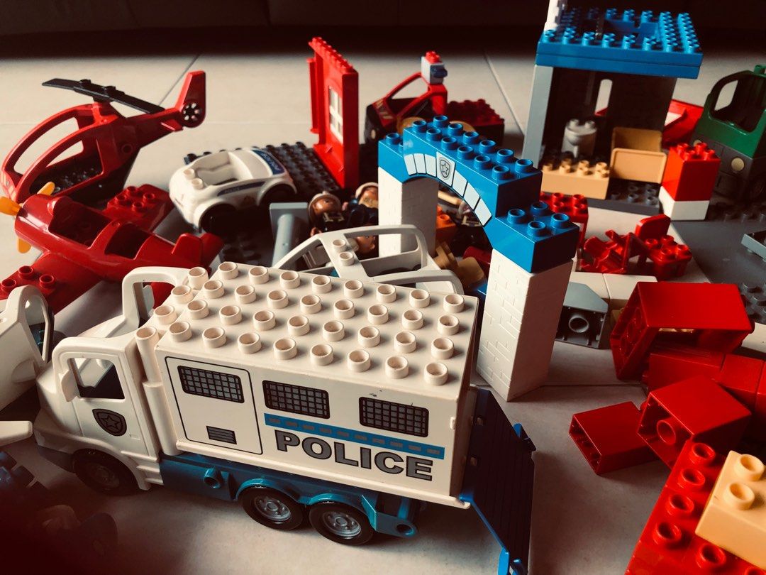 Lego duplo fire station and police station, Hobbies & Toys, Toys ...