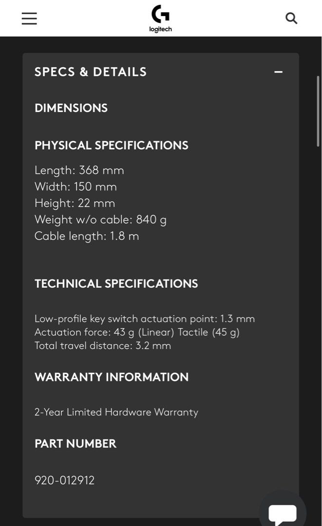 Logitech G515 TKL Wired RGB Gaming Keyboard Pristine condition ...