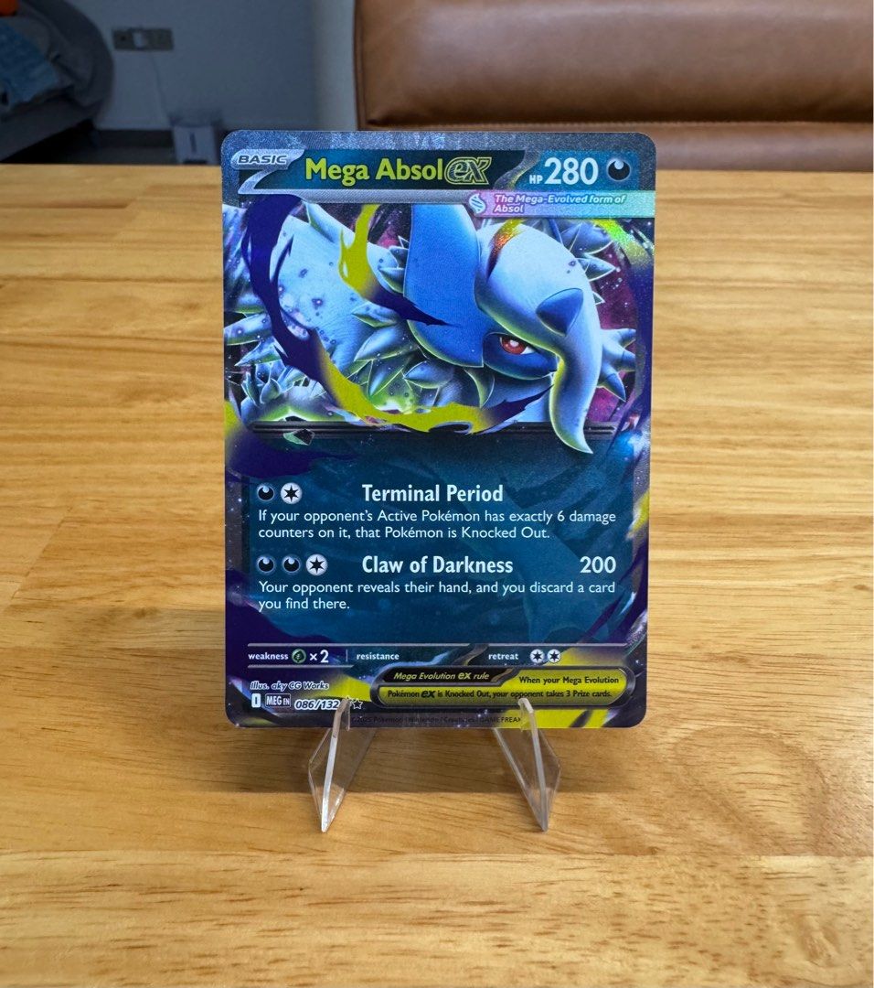 Mega Absol ex 086/132 - Pokémon TCG Card English ME01 Mega Evolution ...