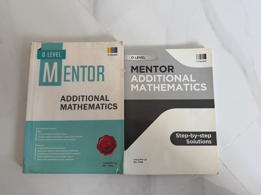 Mentor Additional Mathematics O Level Textbook, Hobbies & Toys, Books ...