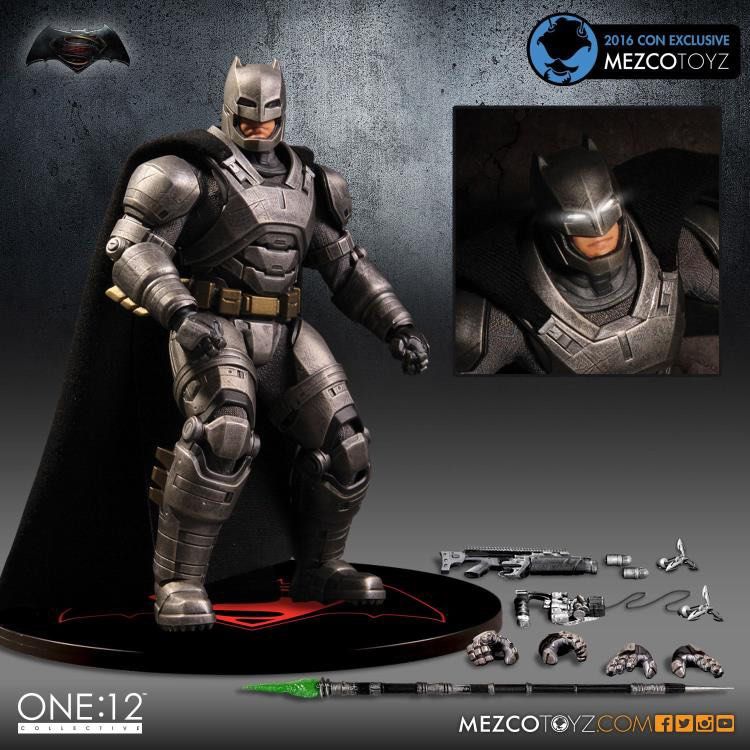 Mezco Batman v Superman One:12 Collective Batman (Armored) SDCC 2016 ...