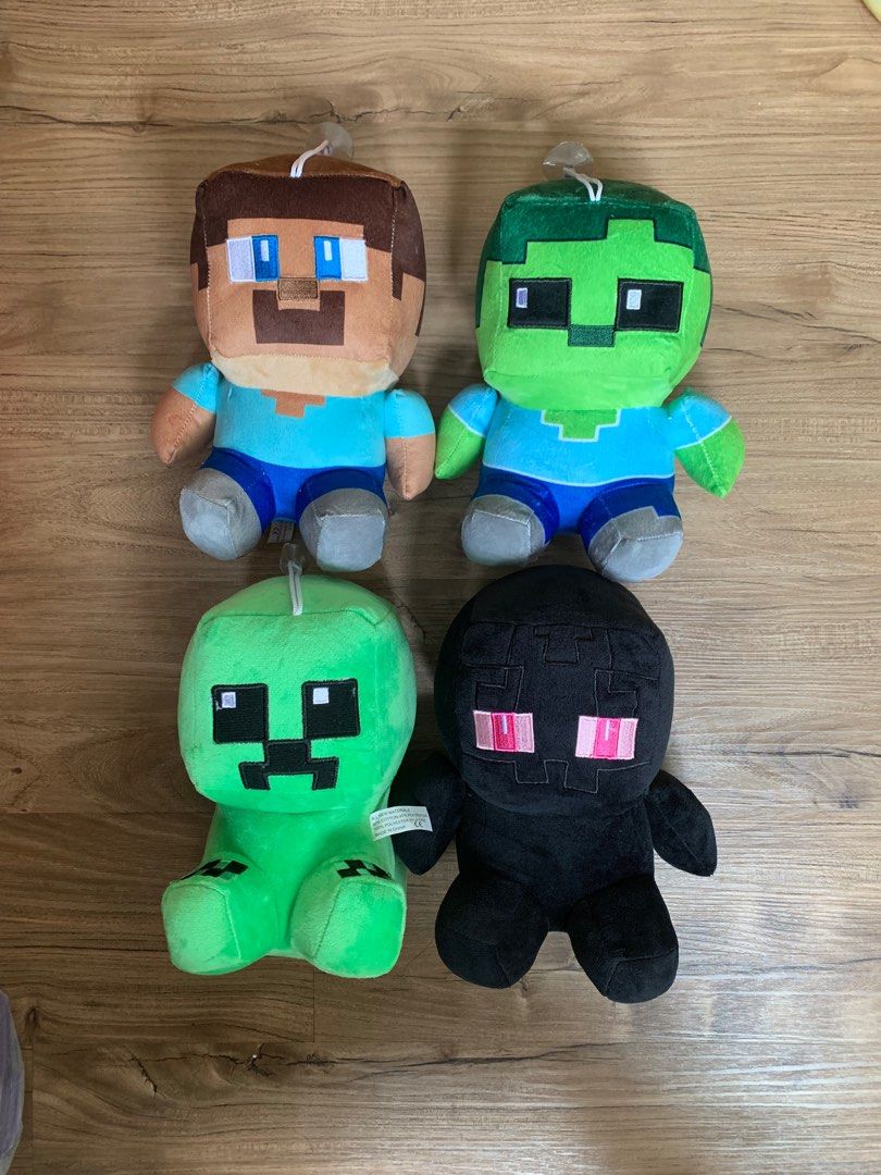 Minecraft Plush Toys - Creeper, Steve, Enderman, Zombie, $9 each ...
