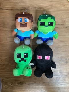 Minecraft Toys - Creeper, Gold Block, and Red Block, Hobbies & Toys ...