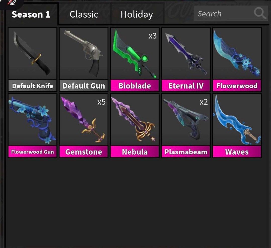 MM2 Godlys and Sets Roblox (PRICE IS IN DESCRIPTION), Video Gaming ...