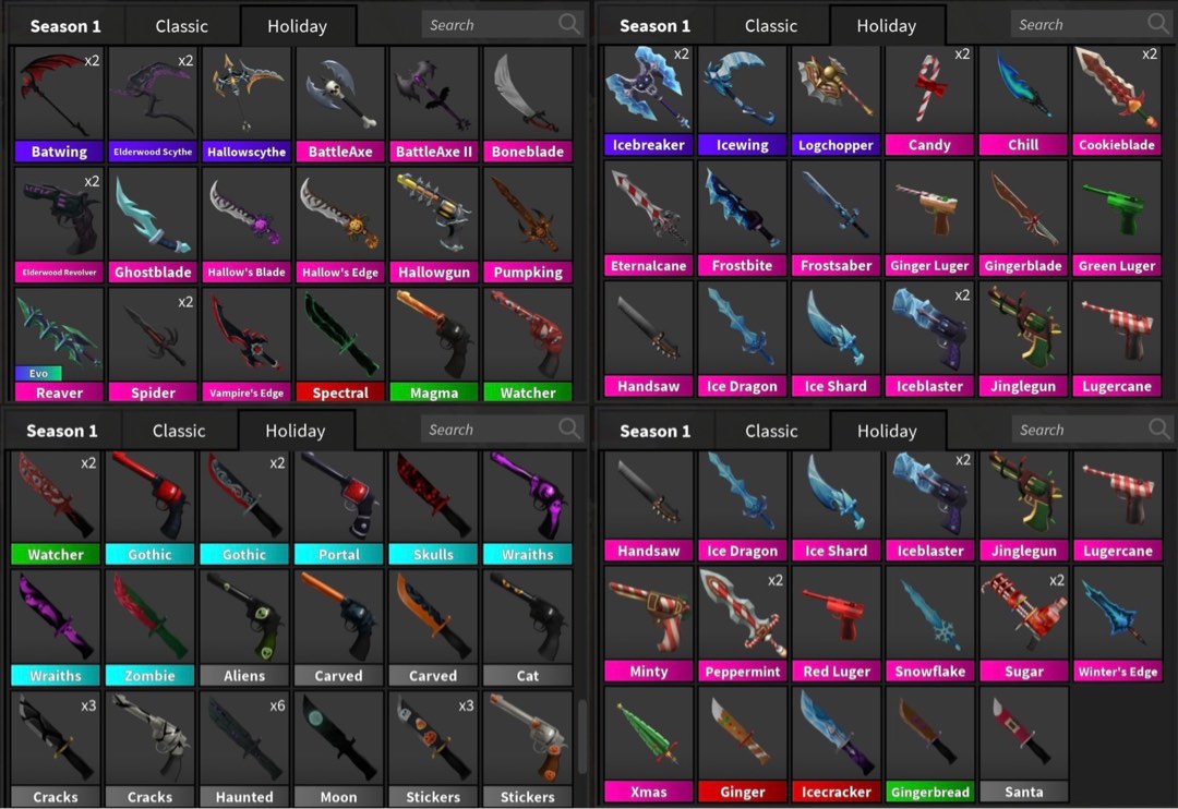 MM2 Weapons & Pets // MM2 Godlys, Video Gaming, Video Games, Others on ...