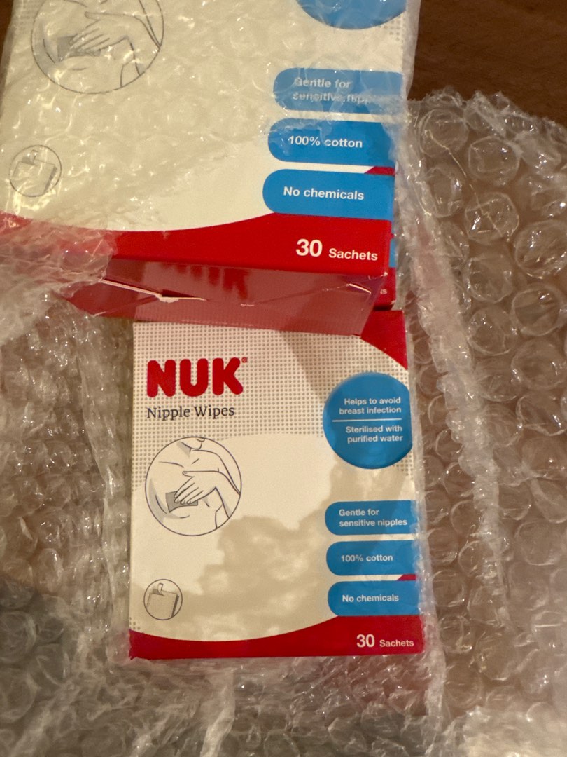 NUK Nipple Wipes - 30 Sachets, Babies & Kids, Nursing & Feeding ...