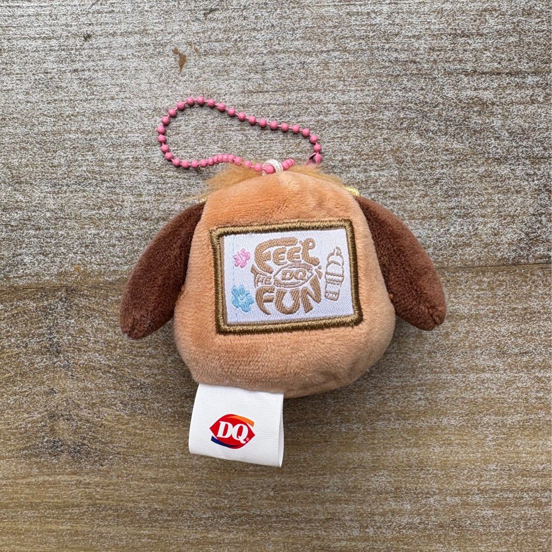 Official Tan Pochacco x Dairy Queen (DQ) Keychain Plush, Hobbies & Toys ...