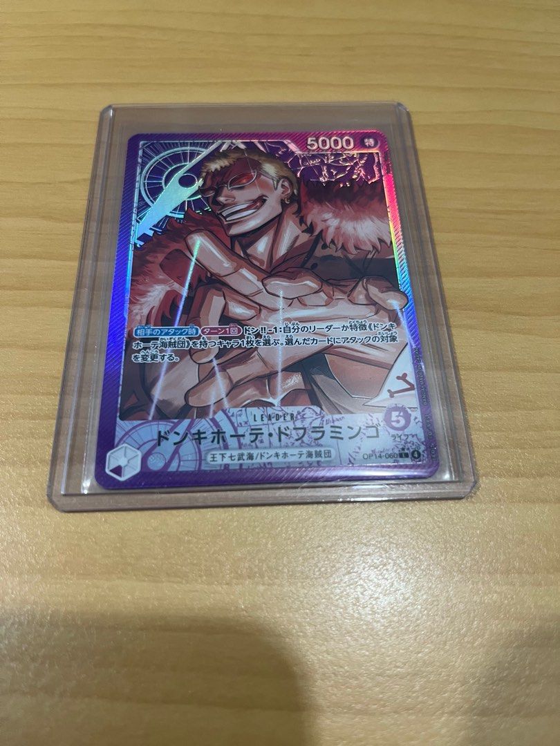 One Piece Card Game - Donquixote Doflamingo OP 14 Leader, Hobbies ...