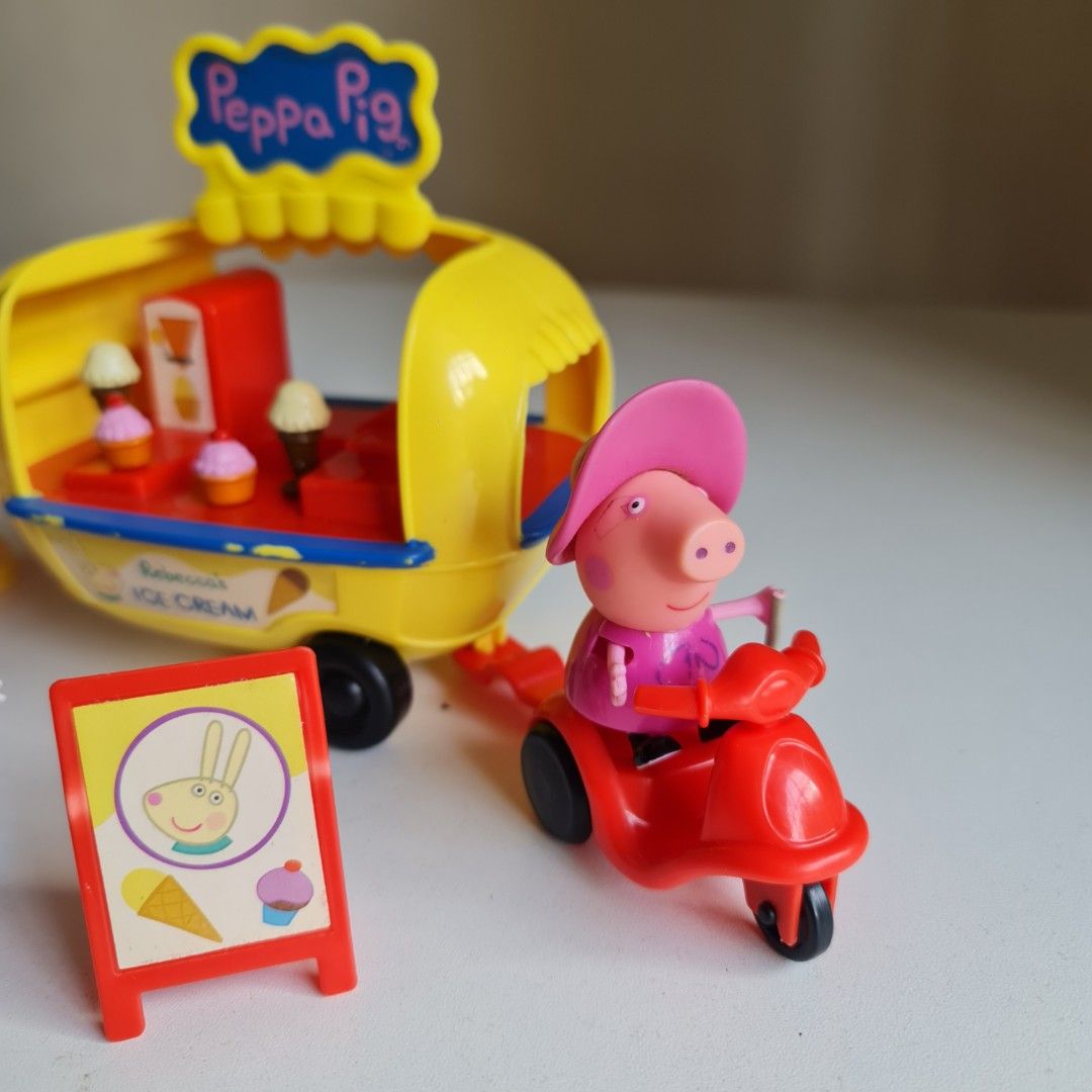 Peppa Pig Rebecca Rabbit Holiday Time Ice Cream Van With Accessories ...