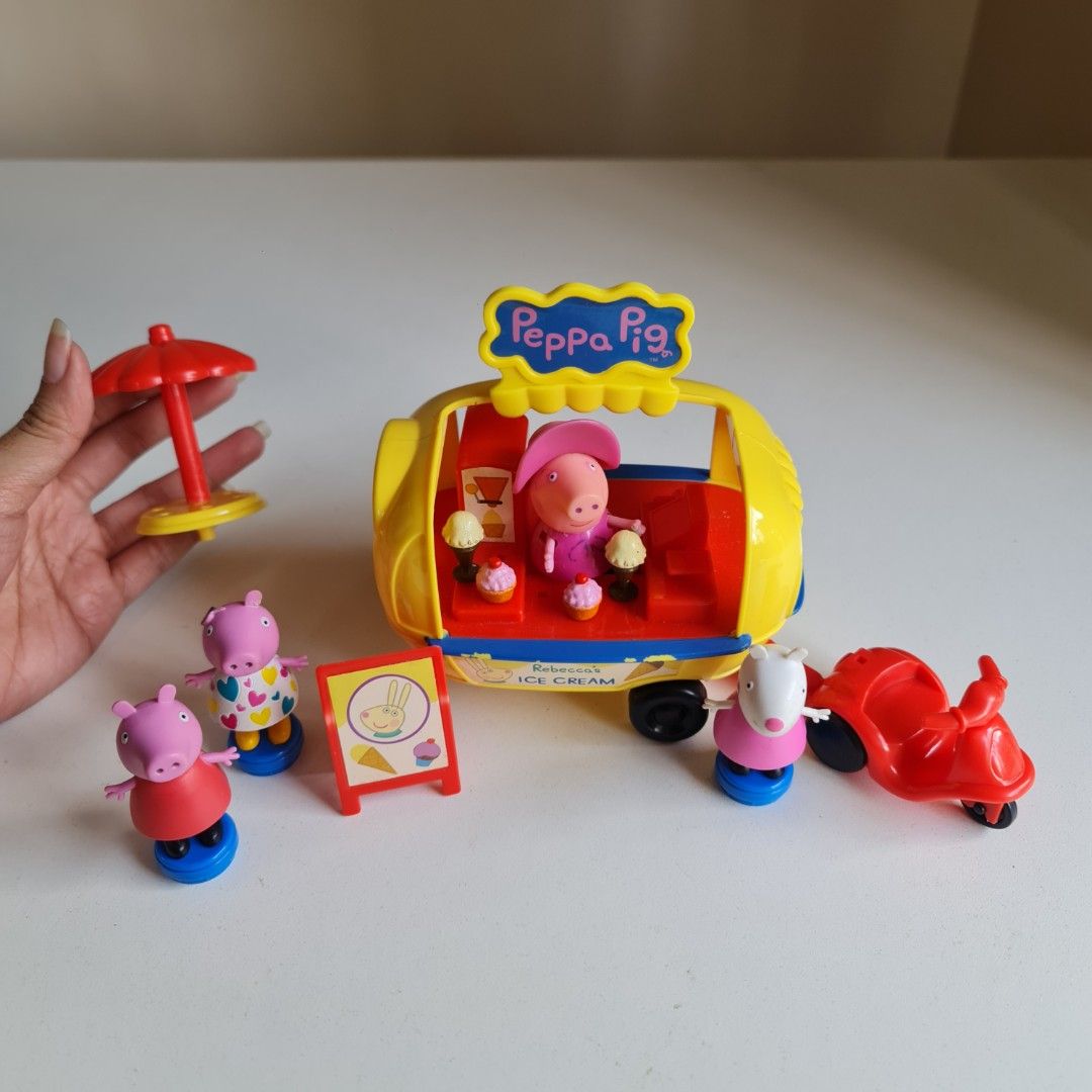 Peppa Pig Rebecca Rabbit Holiday Time Ice Cream Van With Accessories ...