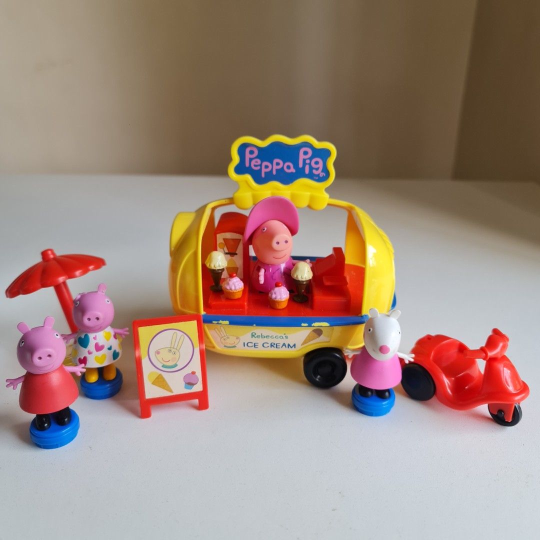 Peppa Pig Rebecca Rabbit Holiday Time Ice Cream Van With Accessories ...