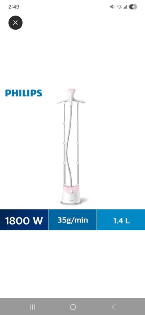 Philips EasyTouch Garment Steamer, TV & Home Appliances, Irons ...