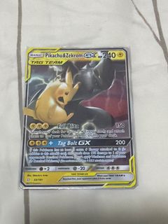 Pokemon Card Pikachu & Zekrom GX Tag Team, Hobbies & Toys, Toys & Games ...