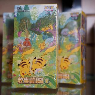 Pokemon 151 Chinese Booster Box - Slim Pack, Hobbies & Toys, Toys ...