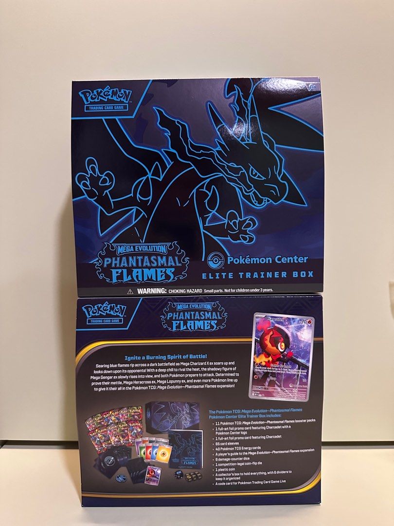 Pokemon Center Mega Evolution Phantasmal Flames Elite Trainer Box ...