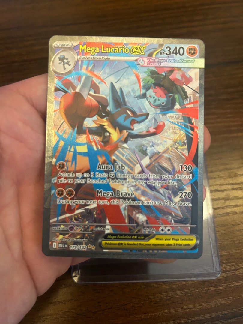 Pokemon Mega Evolution Mega Lucario EX SIR #179/132, Hobbies & Toys ...
