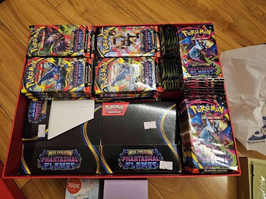 Pokemon Mega Evolution Phantasmal Flames Booster Packs Loose unfiltered ...